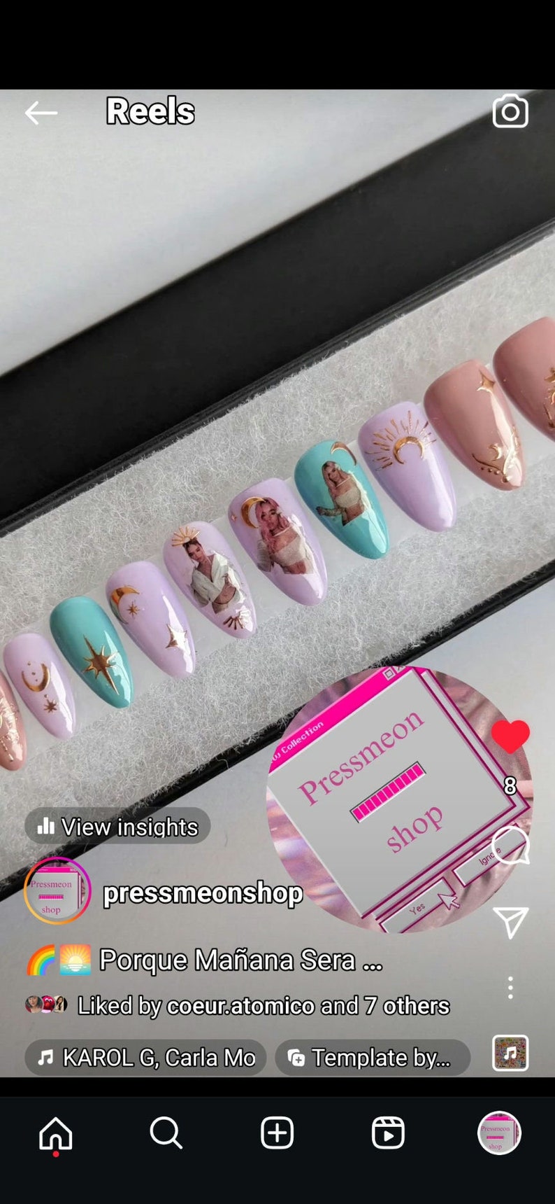 Karol G Presson Nails - Etsy