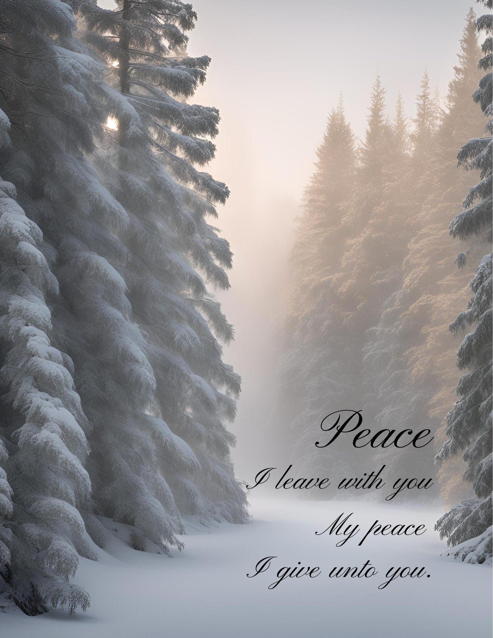 Digital Download Winter Wall Art Bible Verses Peace - Etsy