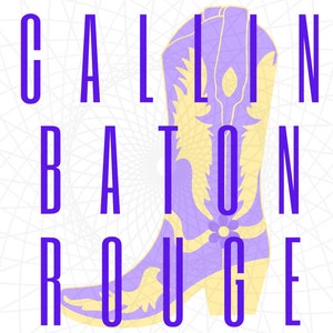 Callin Baton Rouge Boot PNG - Etsy