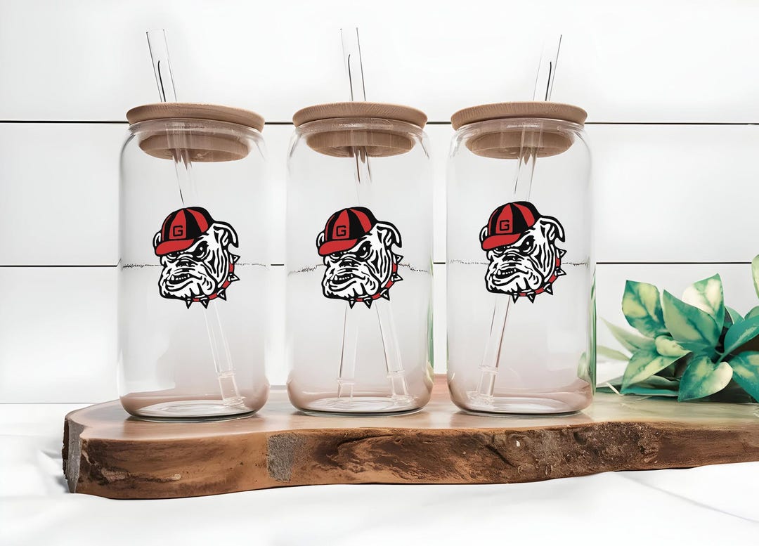 UGA Georgia Bulldogs, Dawgs, Sipper Glass, Libby Glass, UGA Gift, UGA ...
