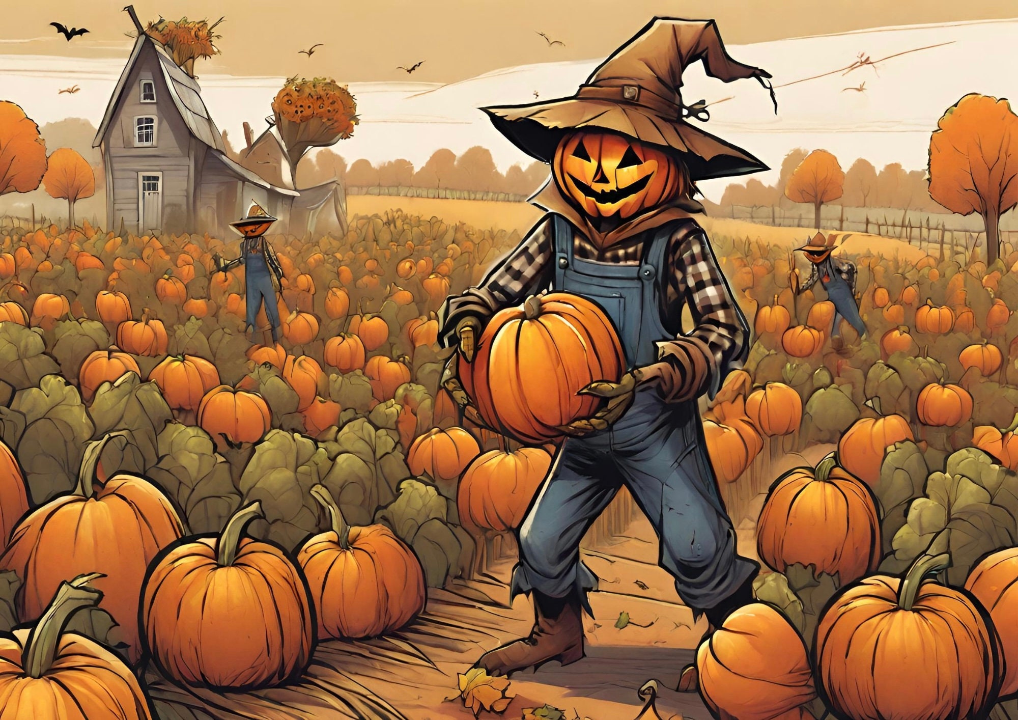 5 Digital Downloads, Halloween Collection, Halloween Decor, Halloween ...