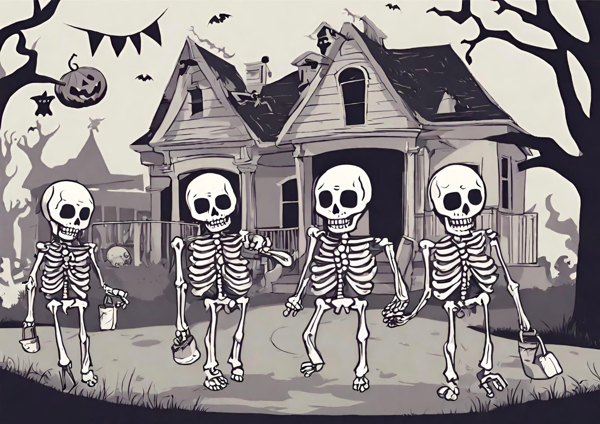 5 Digital Downloads Halloween Collection Halloween Decor - Etsy