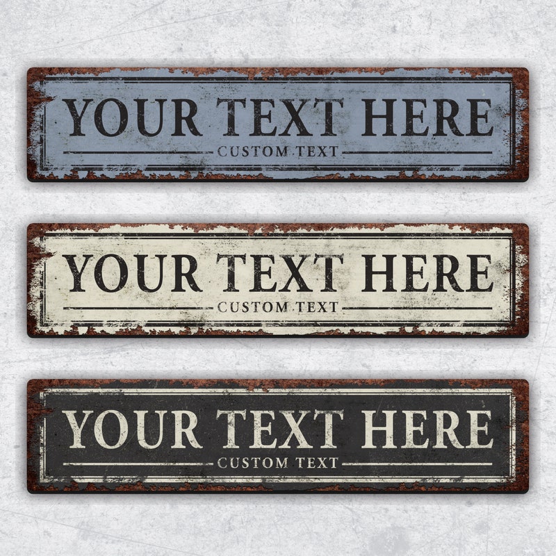 Rusted Metal Sign - Etsy