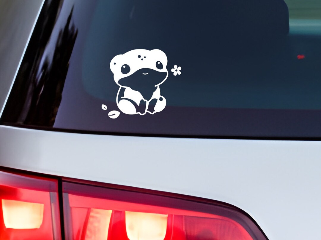 Frog Sticker Cute Frog Car Window Sticker Laptop Sticker - Etsy