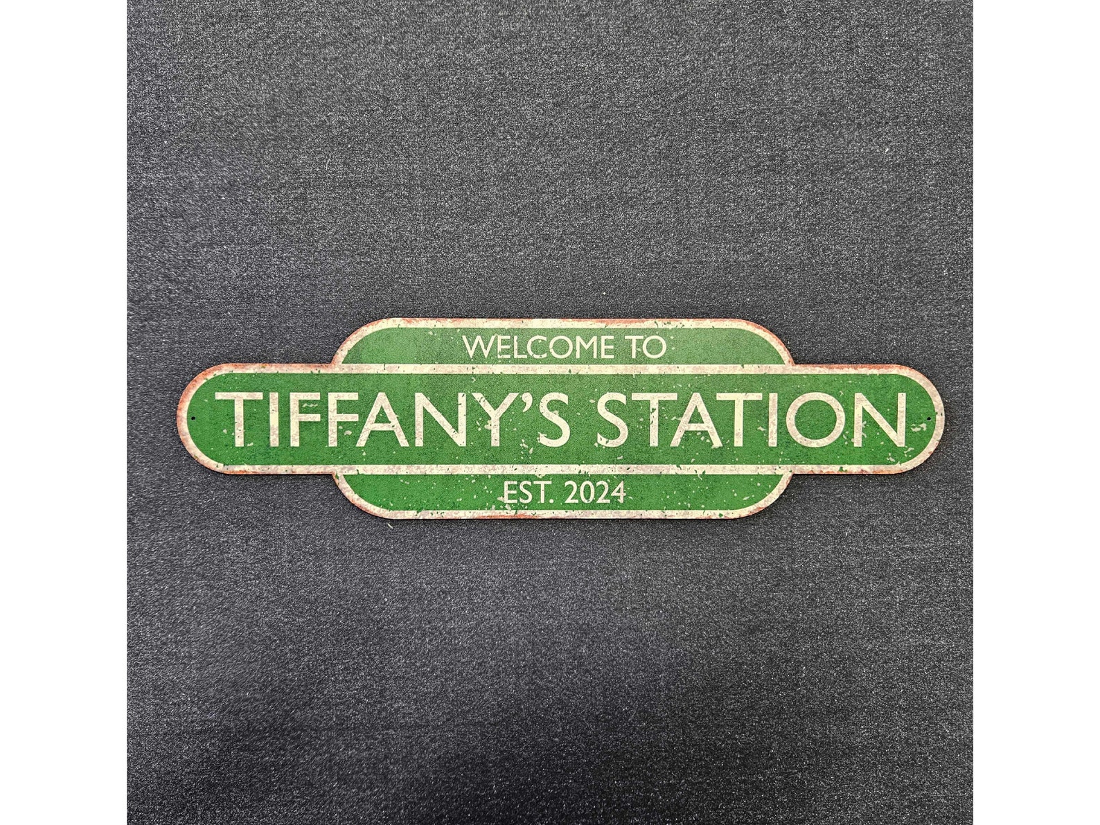 Rusted Custom Street Sign Custom Metal Sign Personalized Street Sign ...