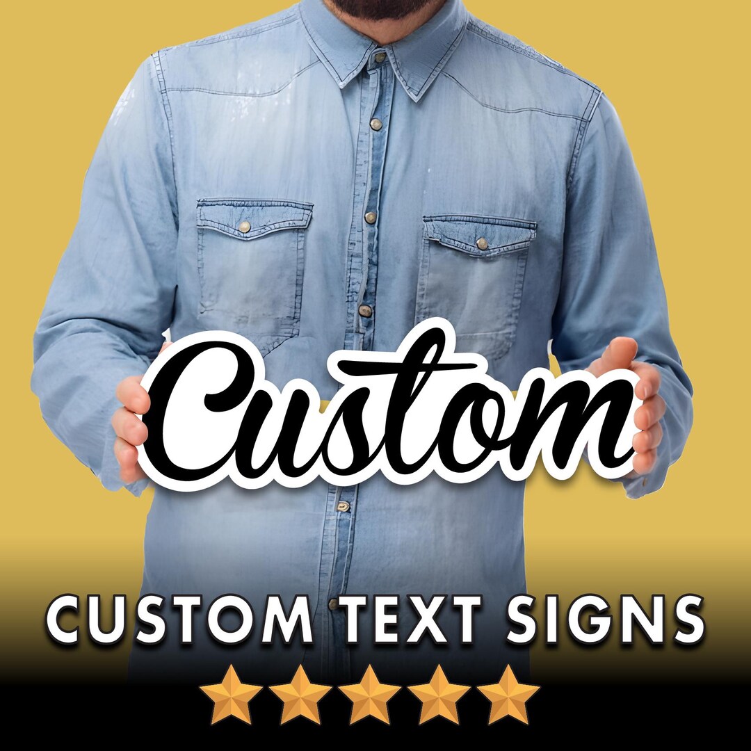 Custom Text Sign Custom Party Event Sign Indoor Outdoor Sign, Backdrop ...