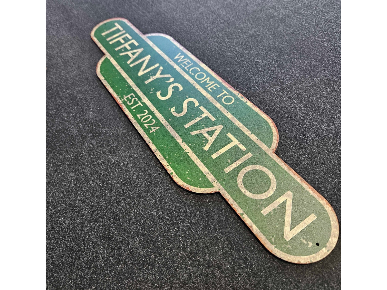 Rusted Custom Street Sign Custom Metal Sign Personalized Street Sign ...