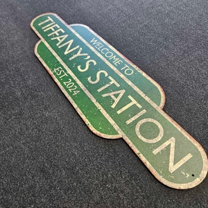 Rusted Custom Street Sign | Custom Metal Sign | Personalized Street ...