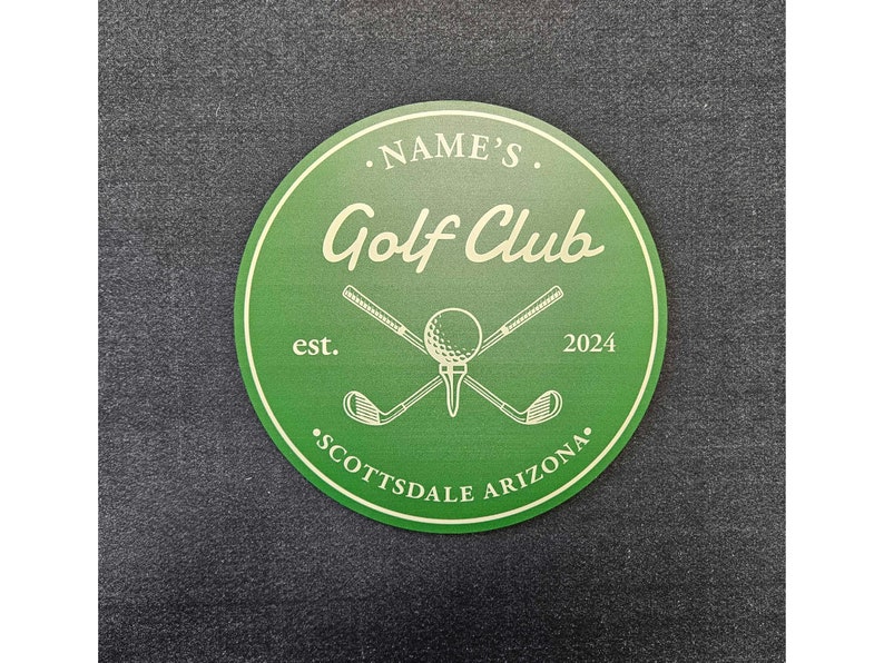 Custom Golf Club Sign Custom Metal Sign Personalized Golf Club Sign ...