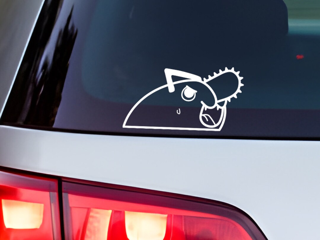 Chainsaw Dog Decal | Anime | Car Window Stickers - Etsy
