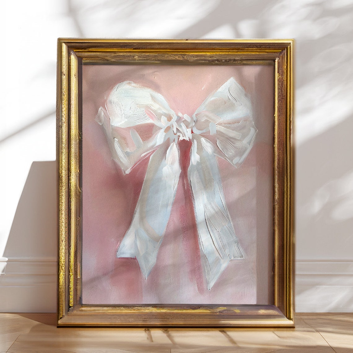 Printable Vintage Coquette Bow Pink Blush Wall Art Vintage Digital ...