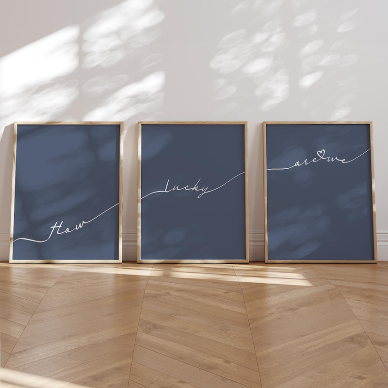 Navy Blue Decor - Etsy