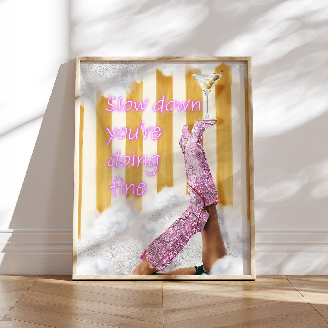 Slow Down You're Doing Fine PRINTABLE Funny Printable Swiftie Song ...