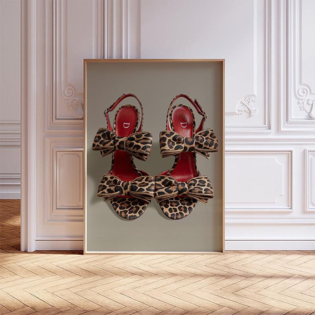 Leopard Stiletto Heels Print: Vintage Fashion Poster (digital Download ...