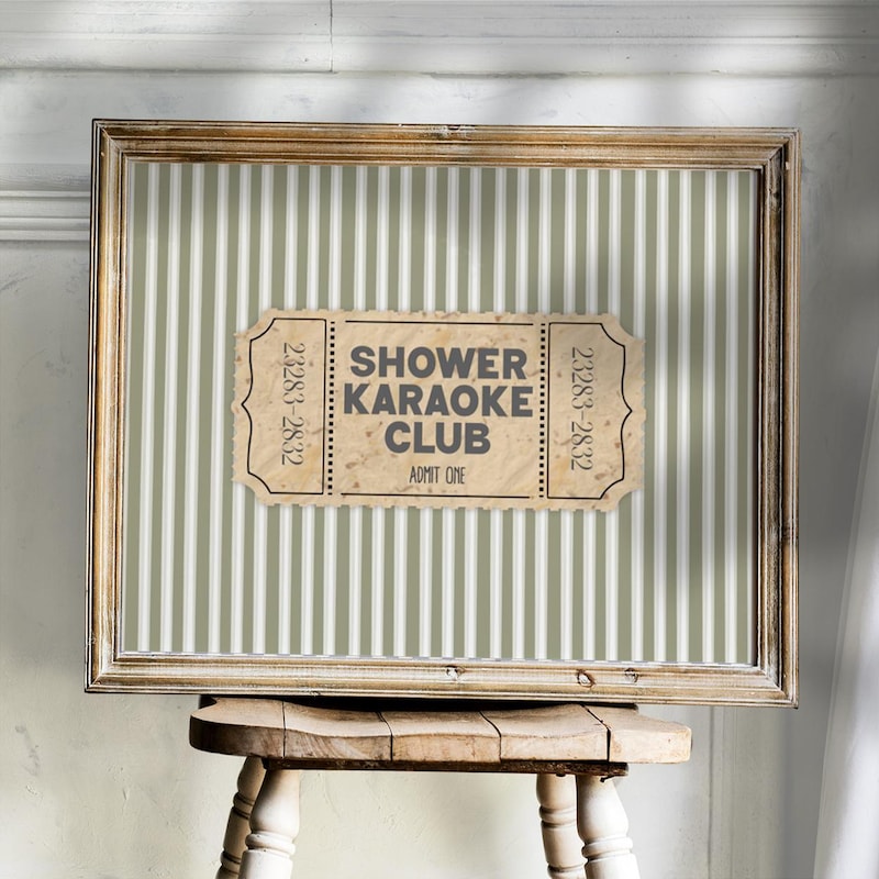 Shower Karaoke With Frame - Etsy