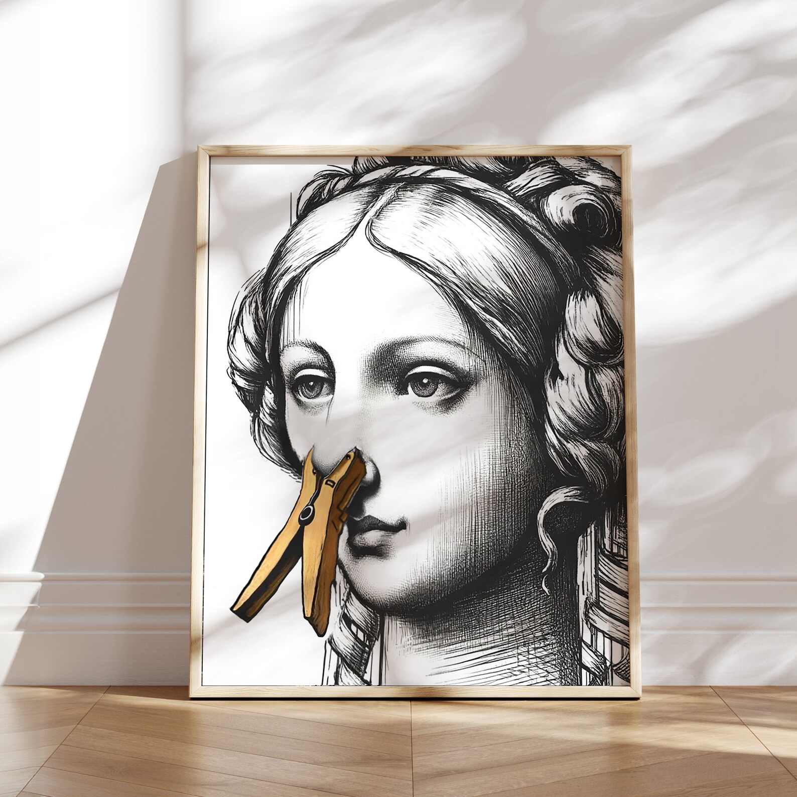 Funny Renaissance Woman Bathroom Art Print Sign, Toilet Humor Decor ...