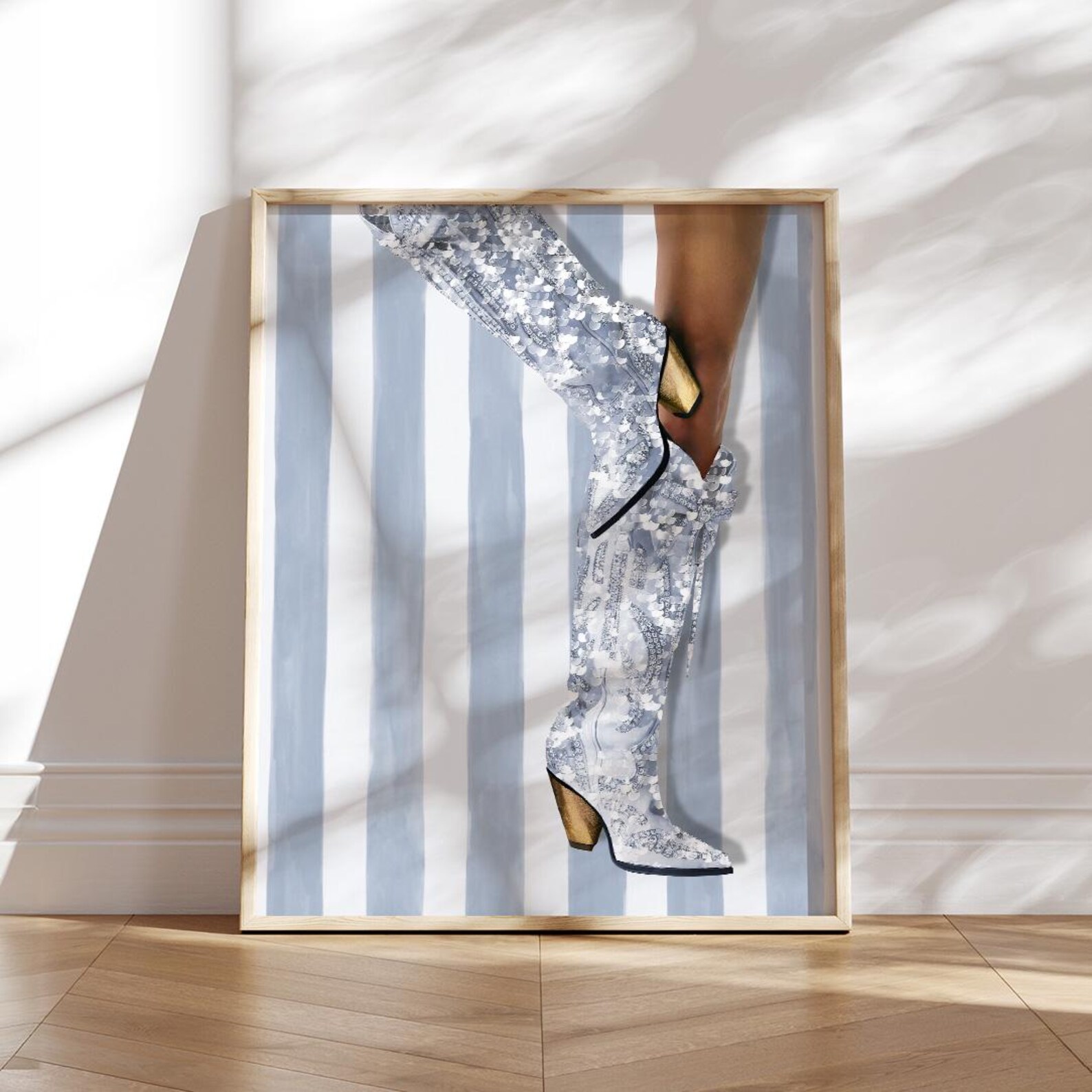 Coastal Print Set of 4 Coastal Decor Oyster Shells Beach Dorm Room ...