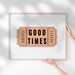 Good Times Ticket Wall Art Print in Peach Fuzz - Aesthetic Poster ...