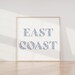 Coastal Print Set of 4 Coastal Decor Oyster Shells Beach Dorm Room ...