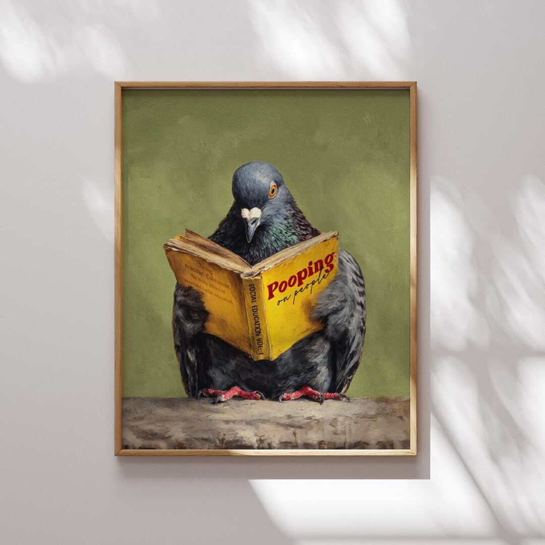 Funny Toilet Art, Bathroom Print the Art of Pooping on People Print ...