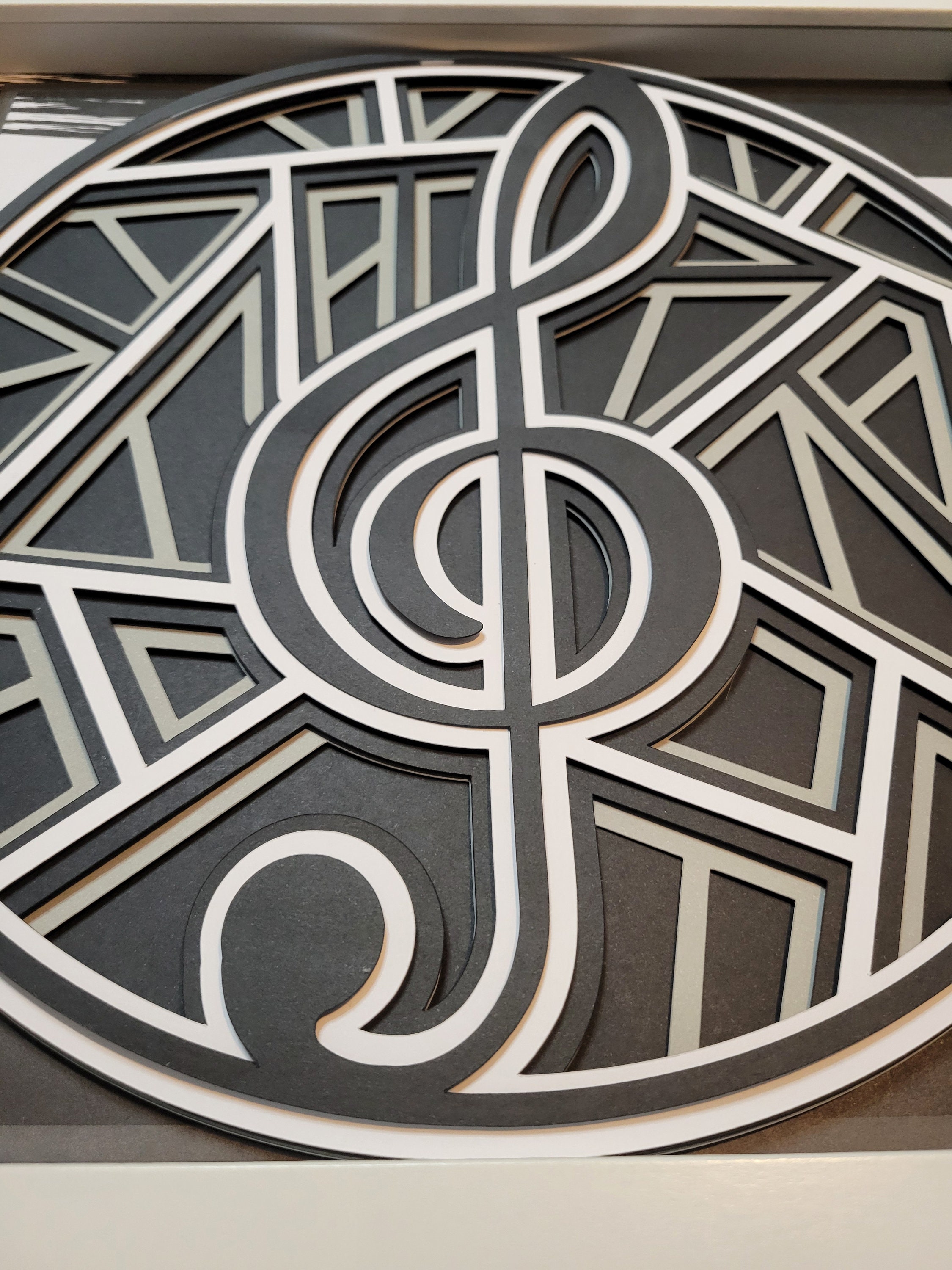 Handmade Music Note Shadow Box 3d Layered Wall Art 12x12 Framed Home ...