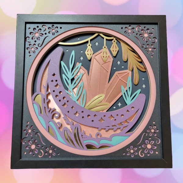 Crystal Shadow Box Wall Art - Etsy