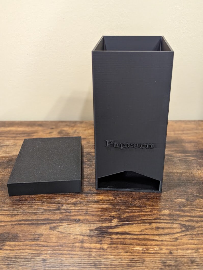 3D Printed Popcorn Bag Organizer - Dispenser, 18ct. Microwave Bags ...