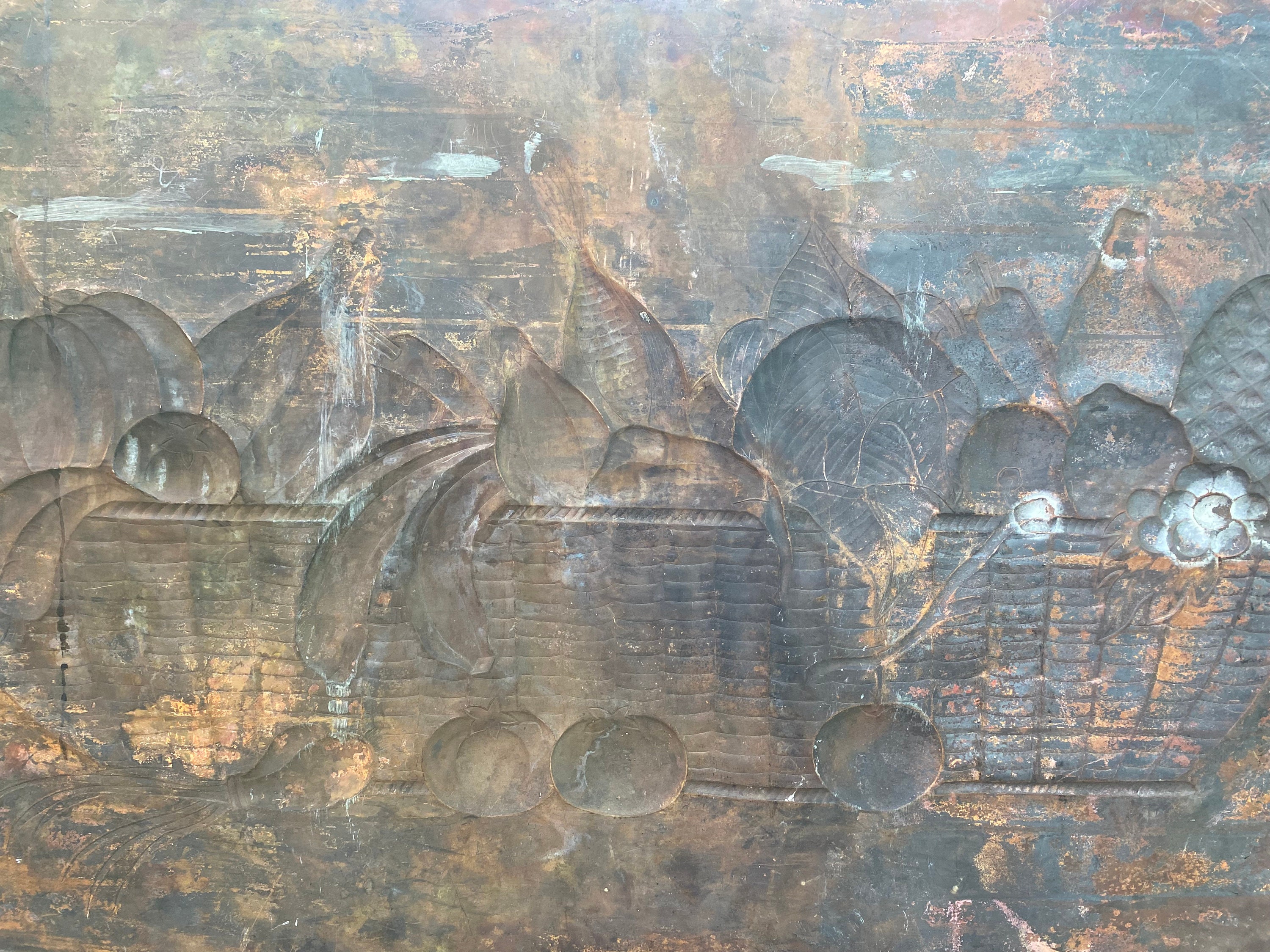 African Hammered Copper Wall Art, Original Hand Crafted Metal Work ...