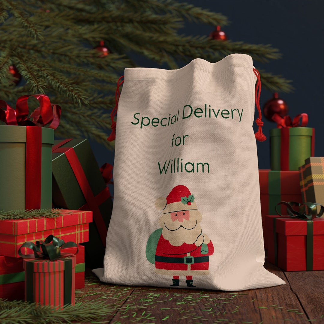 Custom Santa Sack, Personalized Santa Sack, Christmas Gift Bag, Custom ...