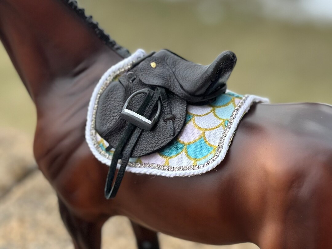 Mermaid - 1:9 Scale English Saddle Pad for Model Horses - Etsy