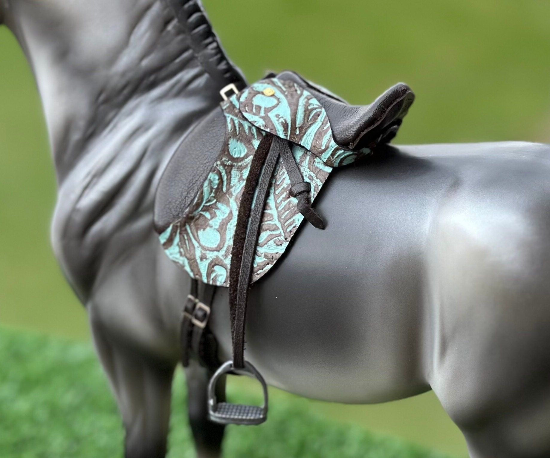 1:9 Scale Tooled Dressage English Saddle for Model Horses - Etsy
