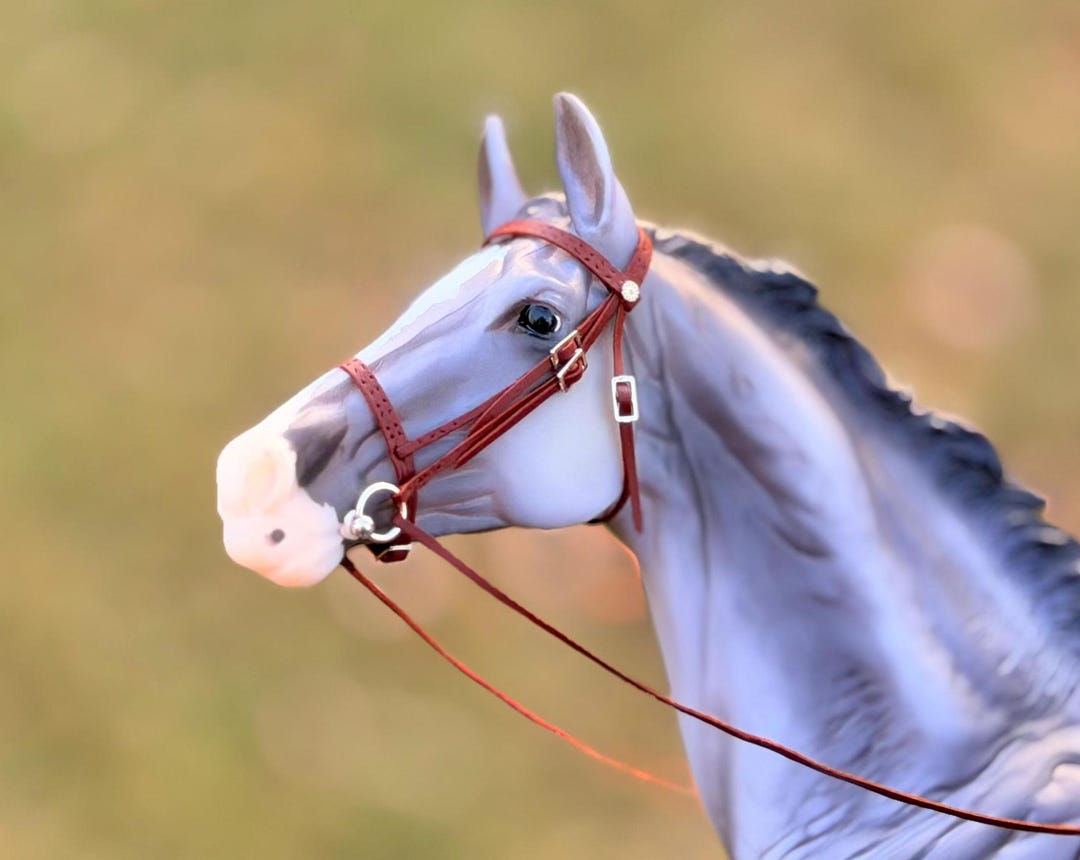 1:9 Scale English Hunter Snaffle Bridle for Model Horses - Etsy