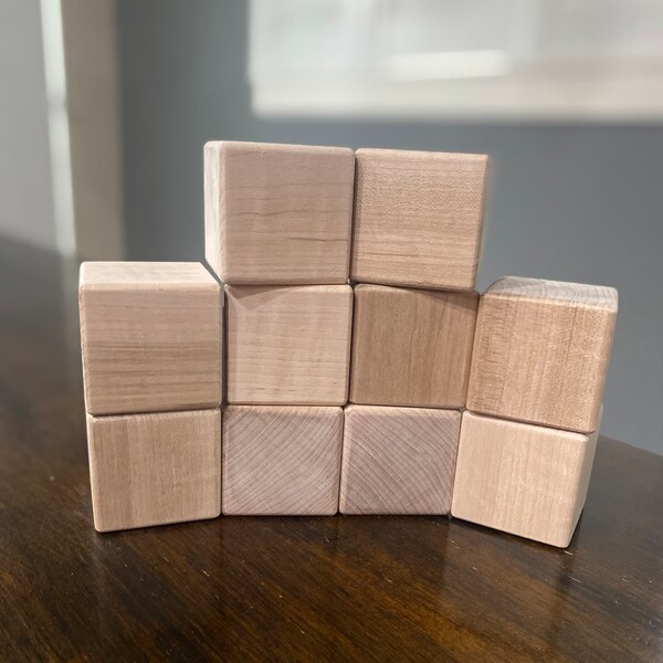 2 and Quot Maple Blocks - Etsy