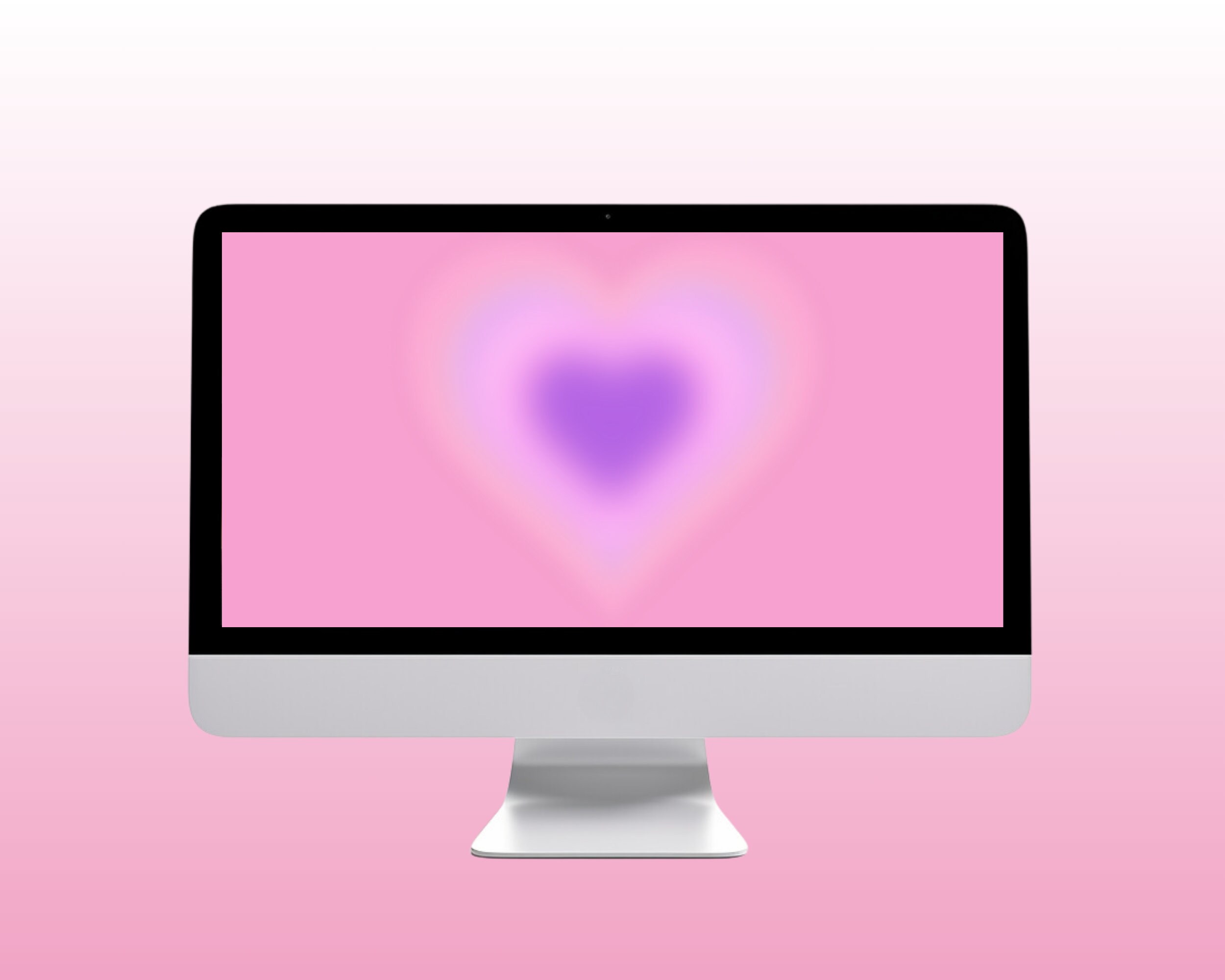 Heart Wallpapers Aura Gradient Heart Backgrounds for Desktop, Phone ...