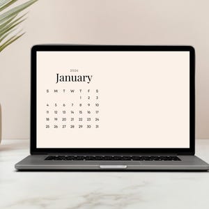 2026 Monthly Desktop Calendar Wallpaper Computer Wallpaper for Mac Imac ...