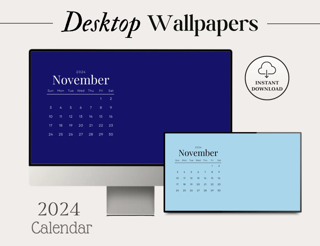 2024 Monthly Desktop Calendar Wallpaper Calendar Background Minimal ...