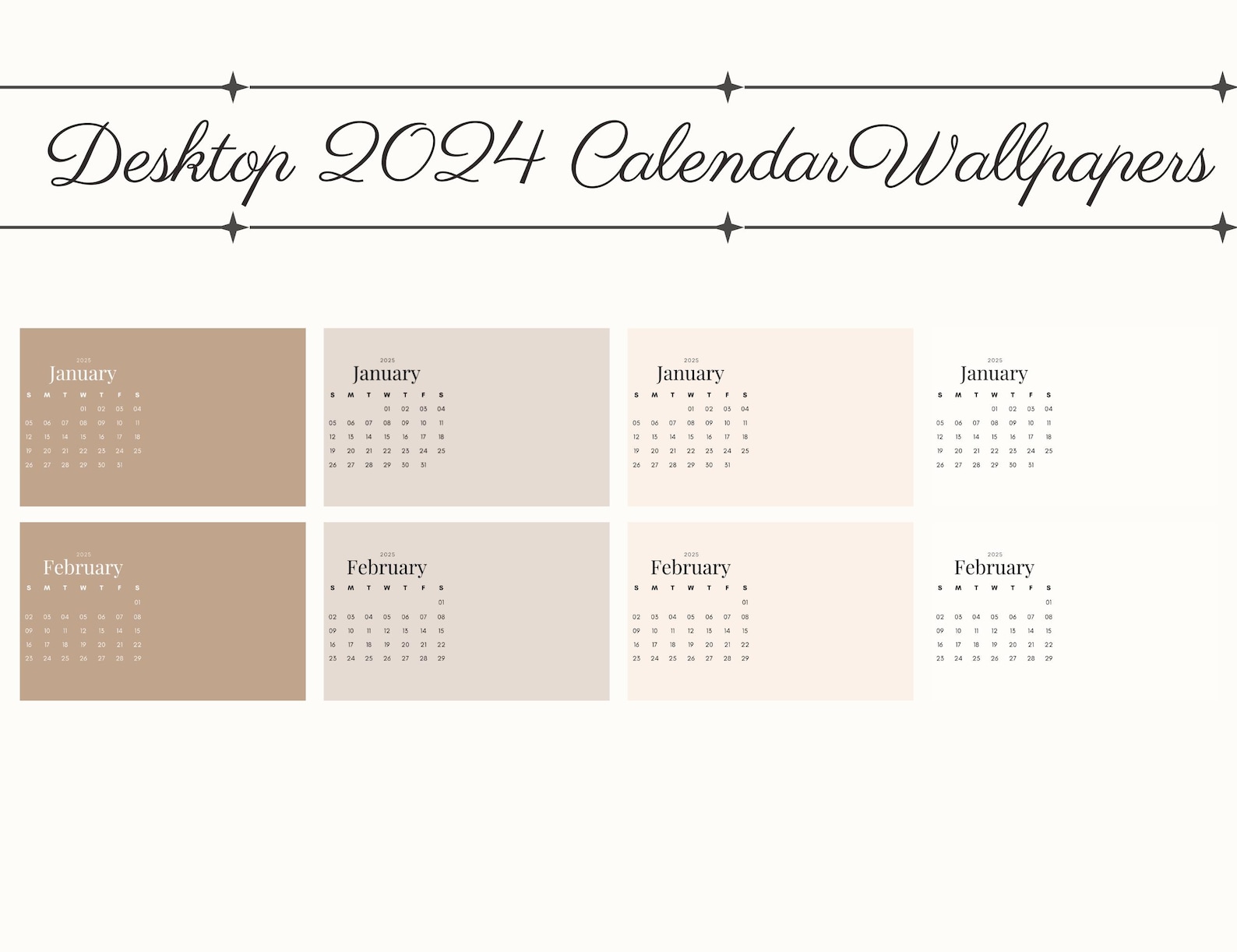 2025 Monthly Desktop Calendar Wallpaper Computer Wallpaper for Mac Imac ...