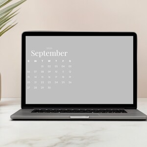 2025 Monthly Desktop Calendar Wallpaper Calendar Background Minimal ...