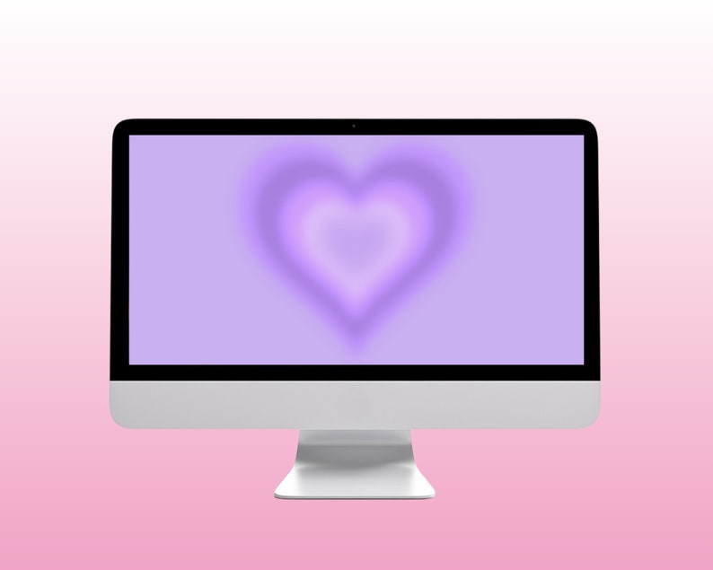Heart Wallpapers Aura Gradient Heart Backgrounds for Desktop, Phone ...