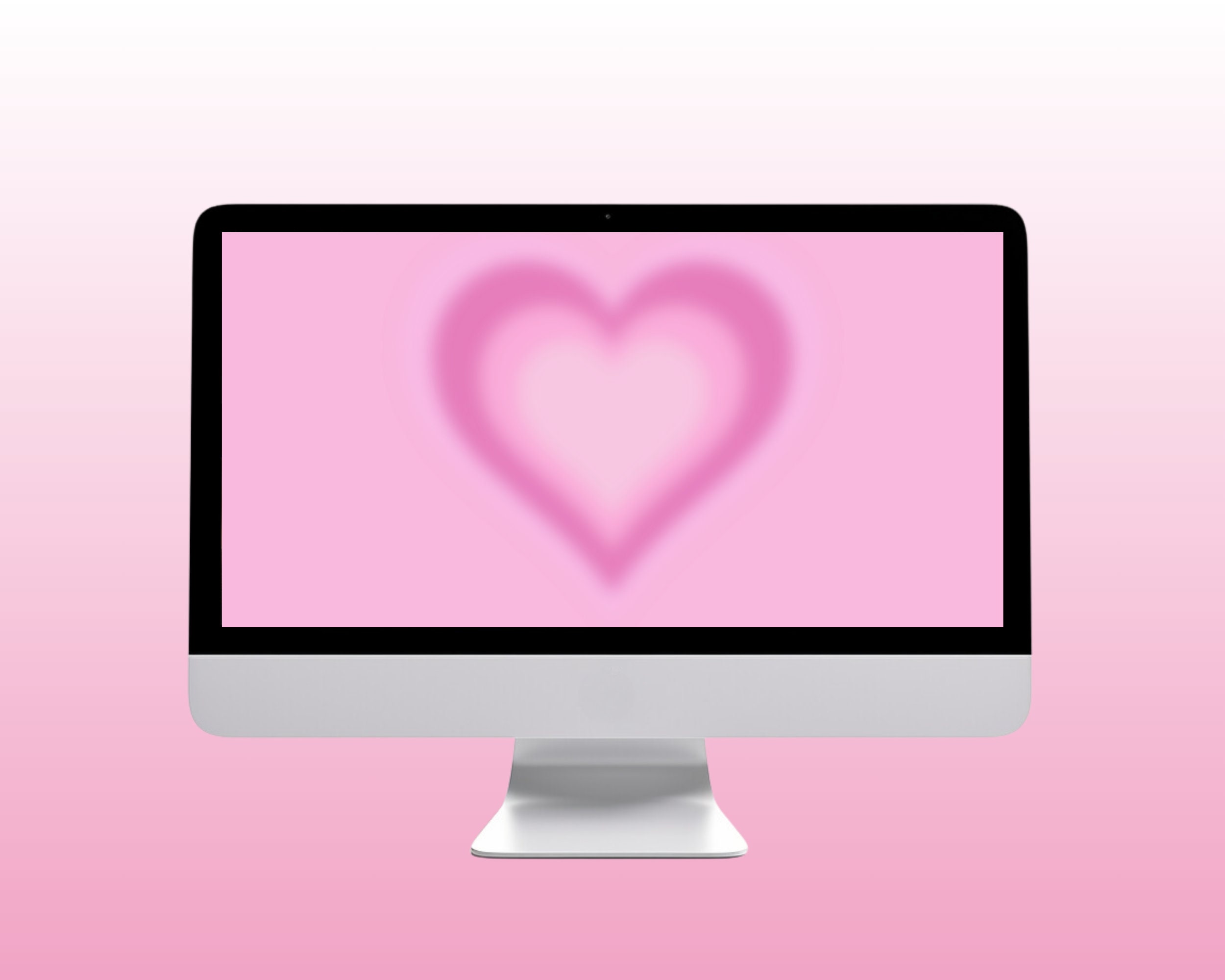 Heart Wallpapers Aura Gradient Heart Backgrounds for Desktop, Phone ...