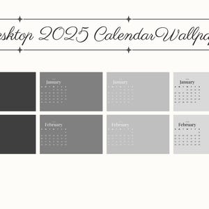 2025 Monthly Desktop Calendar Wallpaper Calendar Background Minimal ...