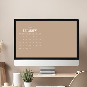 2024 Monthly Desktop Calendar Wallpaper, Computer Wallpaper for Mac ...