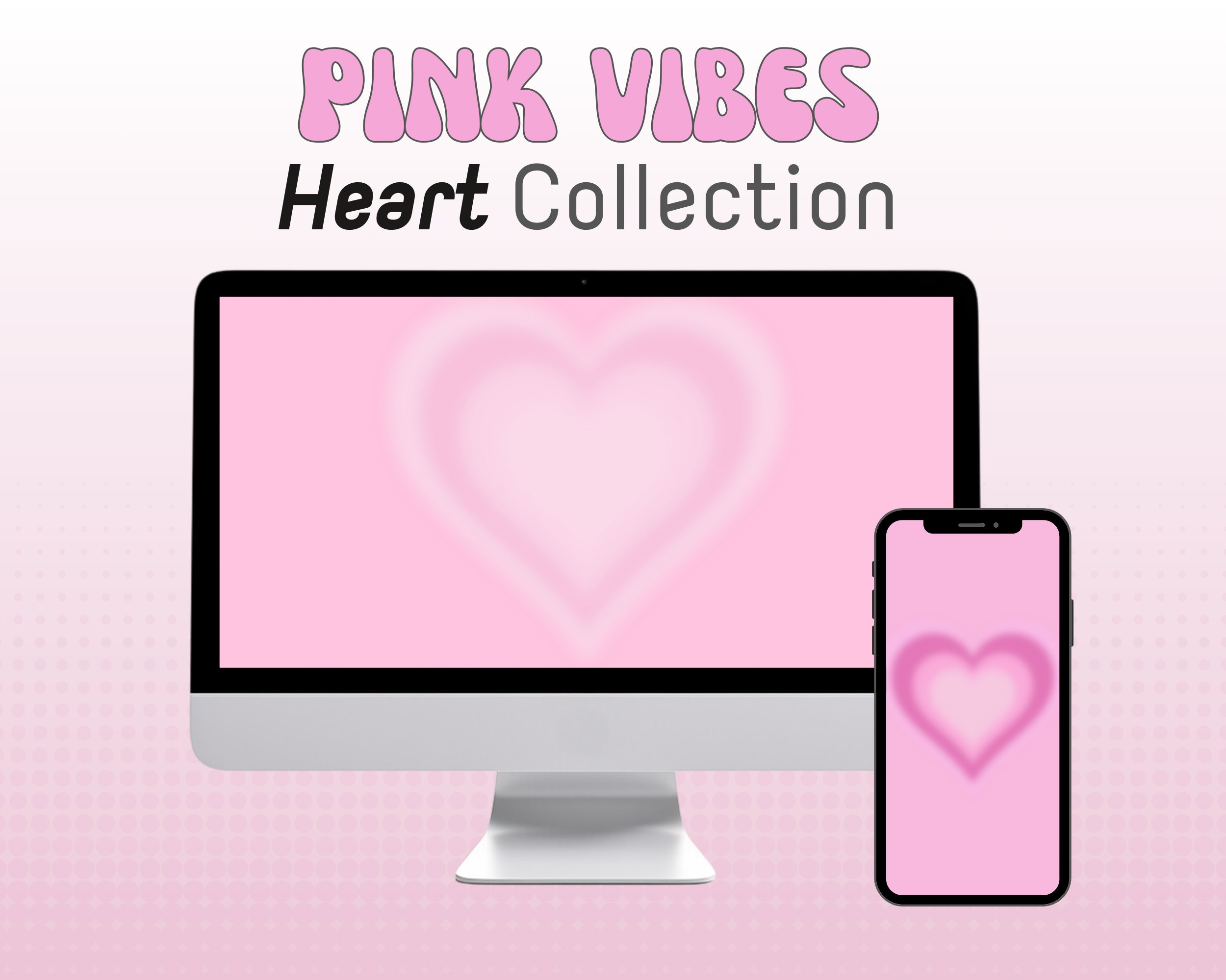 Heart Wallpapers Aura Gradient Heart Backgrounds for Desktop, Phone ...
