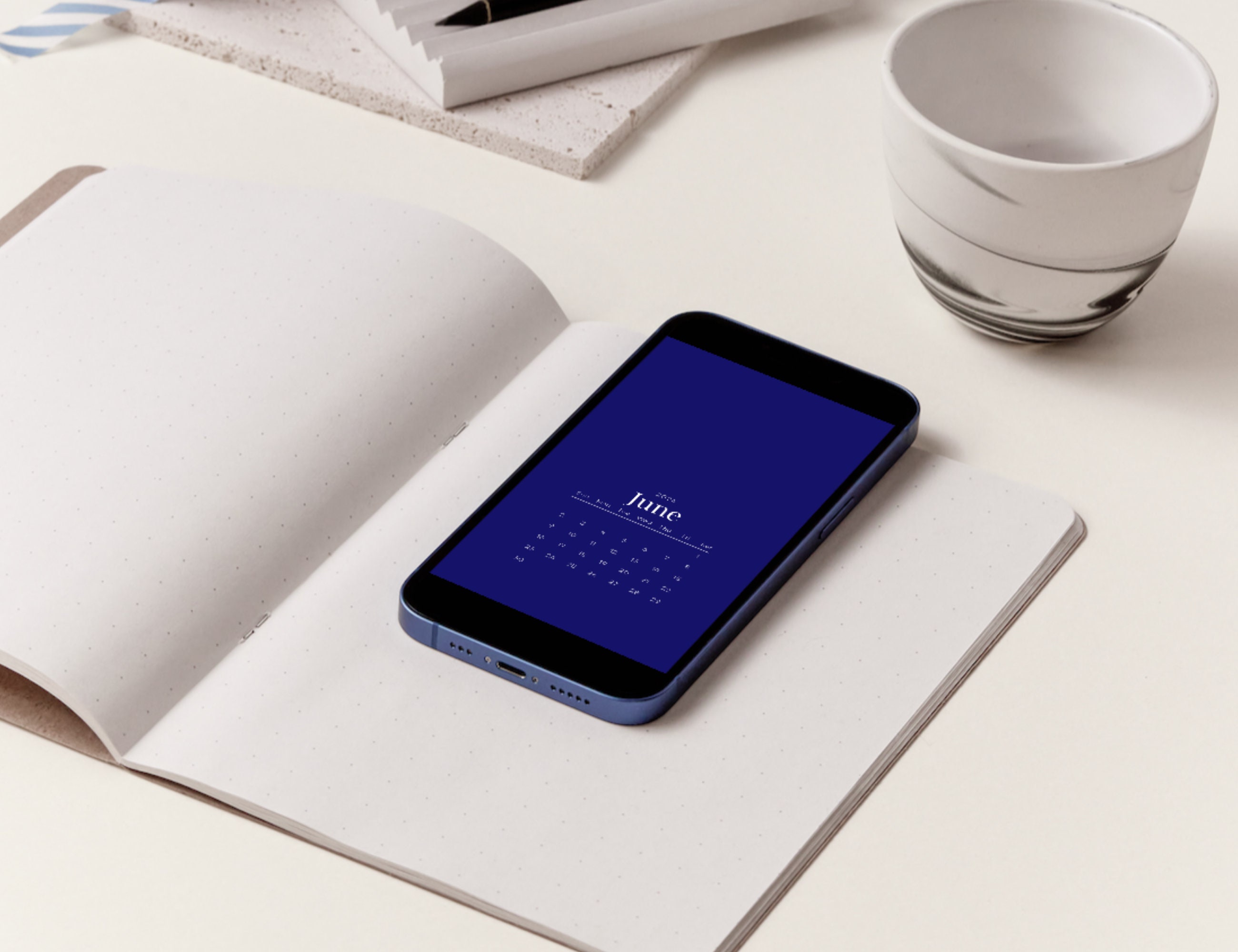 2024 Monthly Mobile Calendar Wallpaper Background Mobile Calendar ...