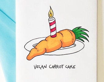 Funny Vegan Birthday Card Vegan Card Vegan Birthday Did - Etsy