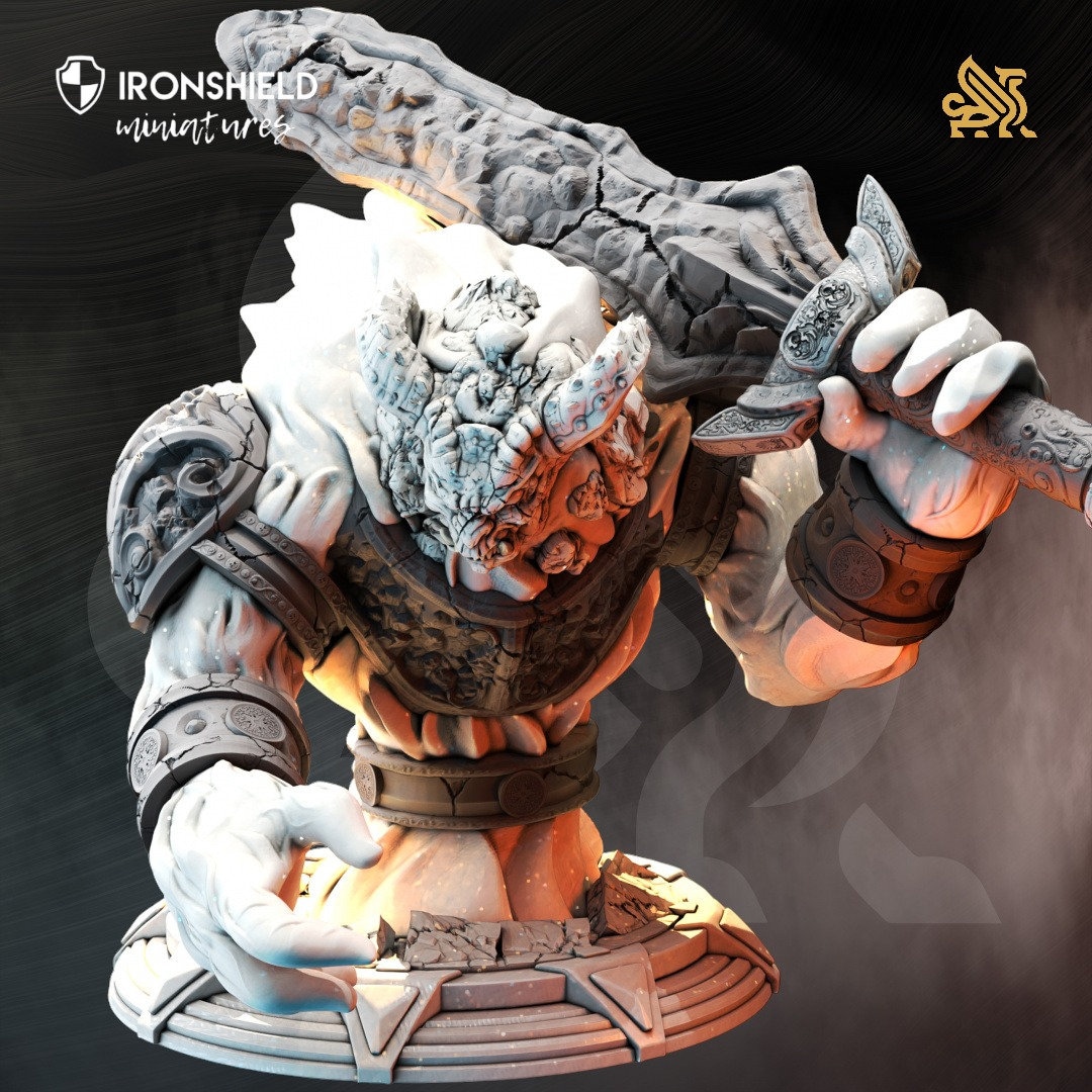 Lava Lord Sorngaar the Cindering Large Figure Base Print 3d 12k Dnd ...