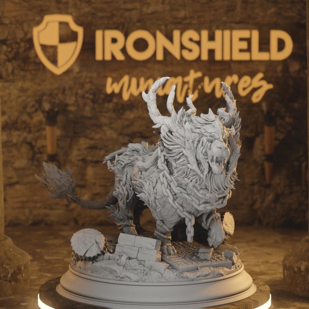 Punished Fey Lord - Torgothrin Monster Lion Figure 12k + Free Print 3D ...