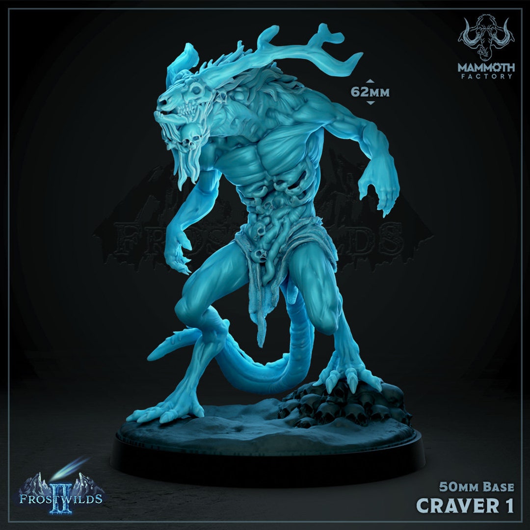 Craver Monster Clan Wolf Beast Figure 12k 14k BONUS Print 3D RPG ...