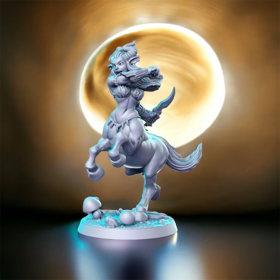 Centaur Girl Horse Armored Dnd Figure Print 3d Resin 12k 32mm ...