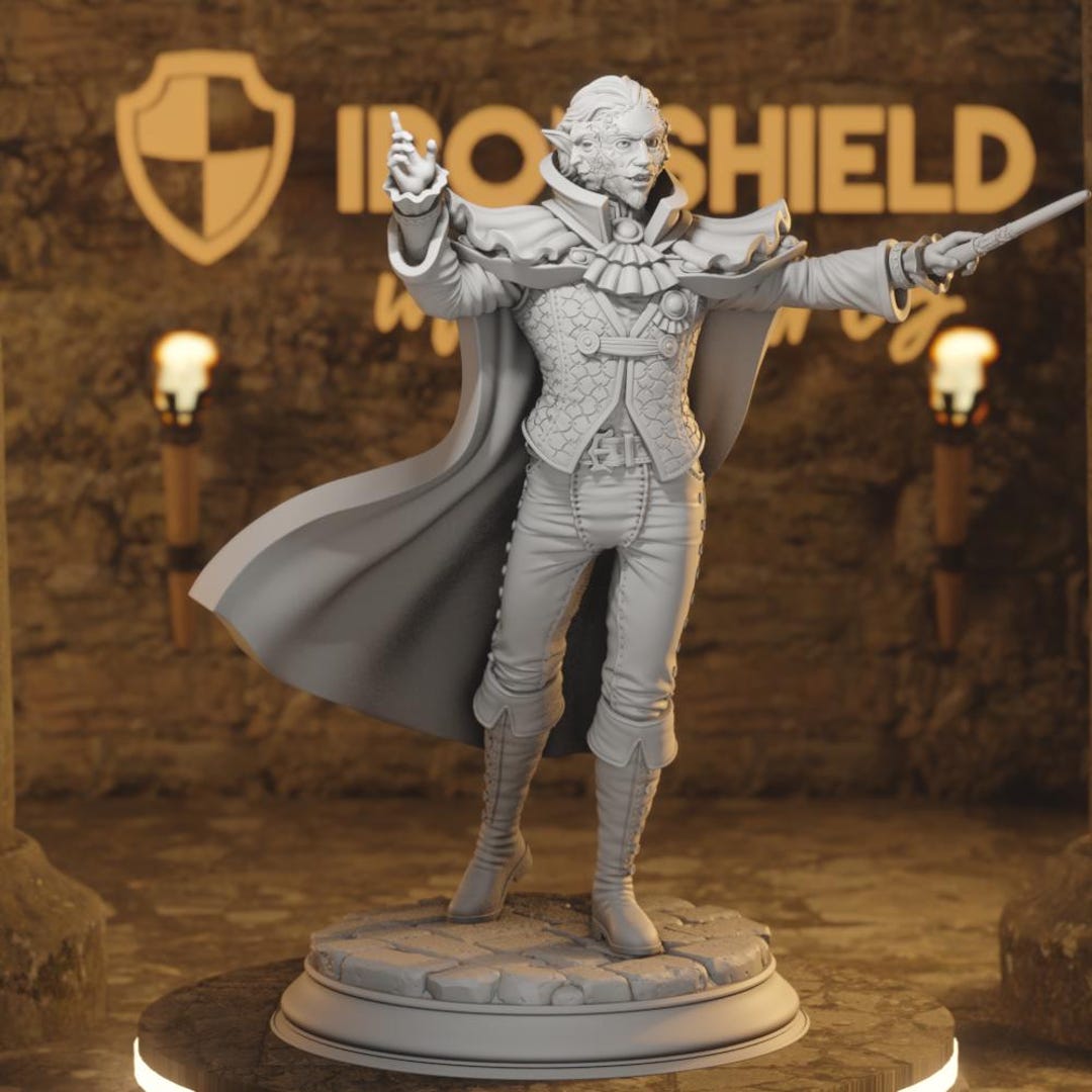 Ferdinand – Drow Vampire Duelist Noble Virtuoso Bard Figure 16k + Base ...